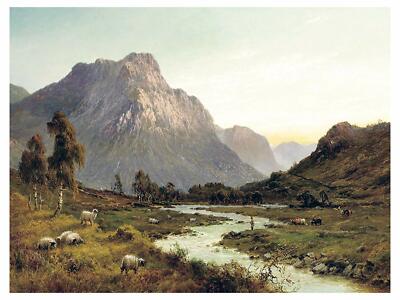 Angler River Sheep by A. Breanski Tile Mural Kitchen Backsplash Marble ...