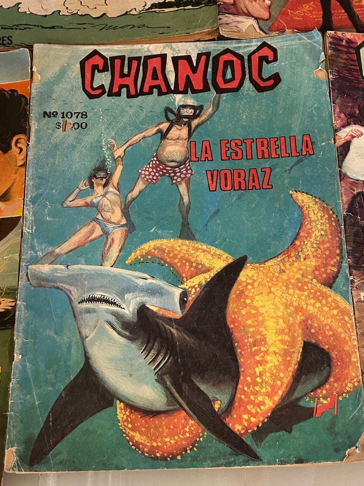CHANOC Lot of 7 COMIC BOOKS 1965 - 80 MEXICO Action Adventure 1st ...