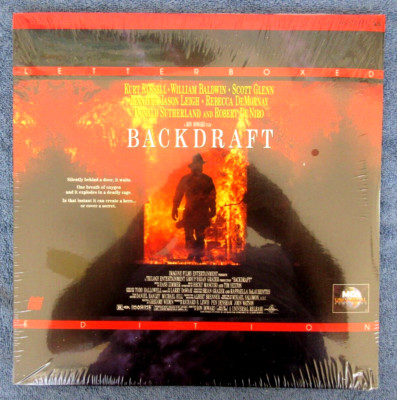 Sealed Laserdisc BACKDRAFT 41131 Robert DeNiro Rebecca DeMornay New Old ...