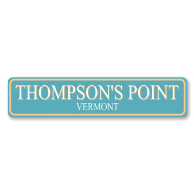 Personalized City State Light Blue Sign | eBay