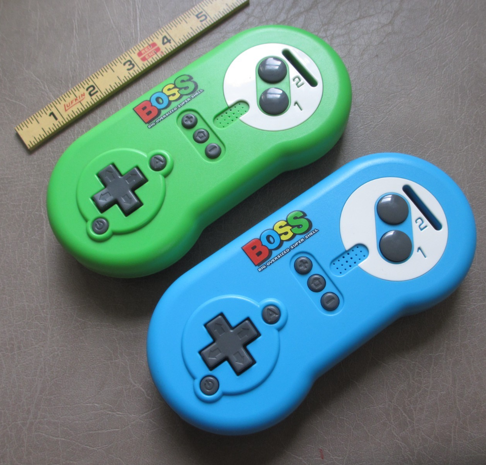 Nintendo Wii Remote Boss Big Oversized Super Shell - Blue and Green Lot ...