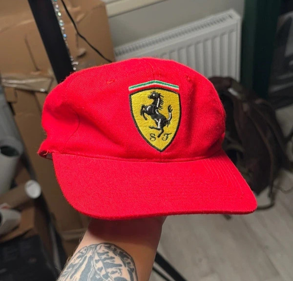 Vintage 1995 Old Money SWAG Ferrari Racing F1 Basebal… - Gem