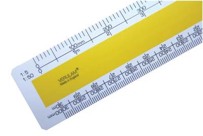 150mm 6" No.2 Engineers scale ruler 1:5 1:50 1:10 1:100 1:20 1:200 1: ...