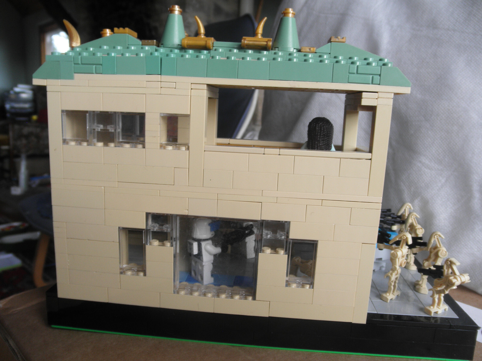lego star wars Theed moc with 6 battle driods and 3 clone trooper ...