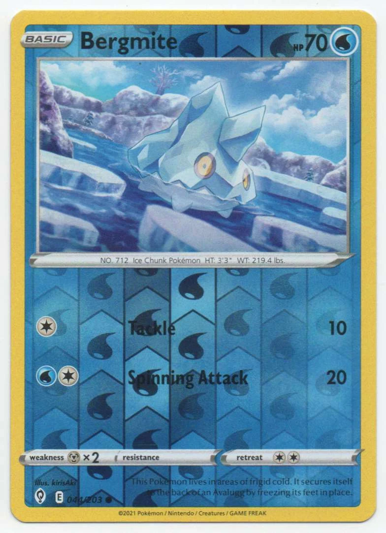 Bergmite Evolution Card