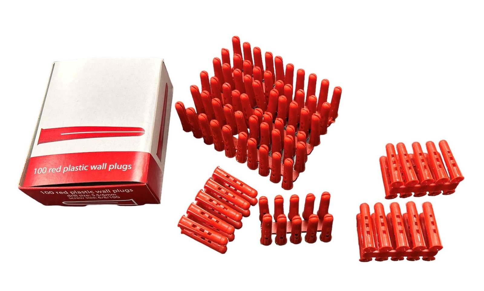 Red Wall Plugs Plug Rawplug You Choose Qty DIY Home Construction Site ...