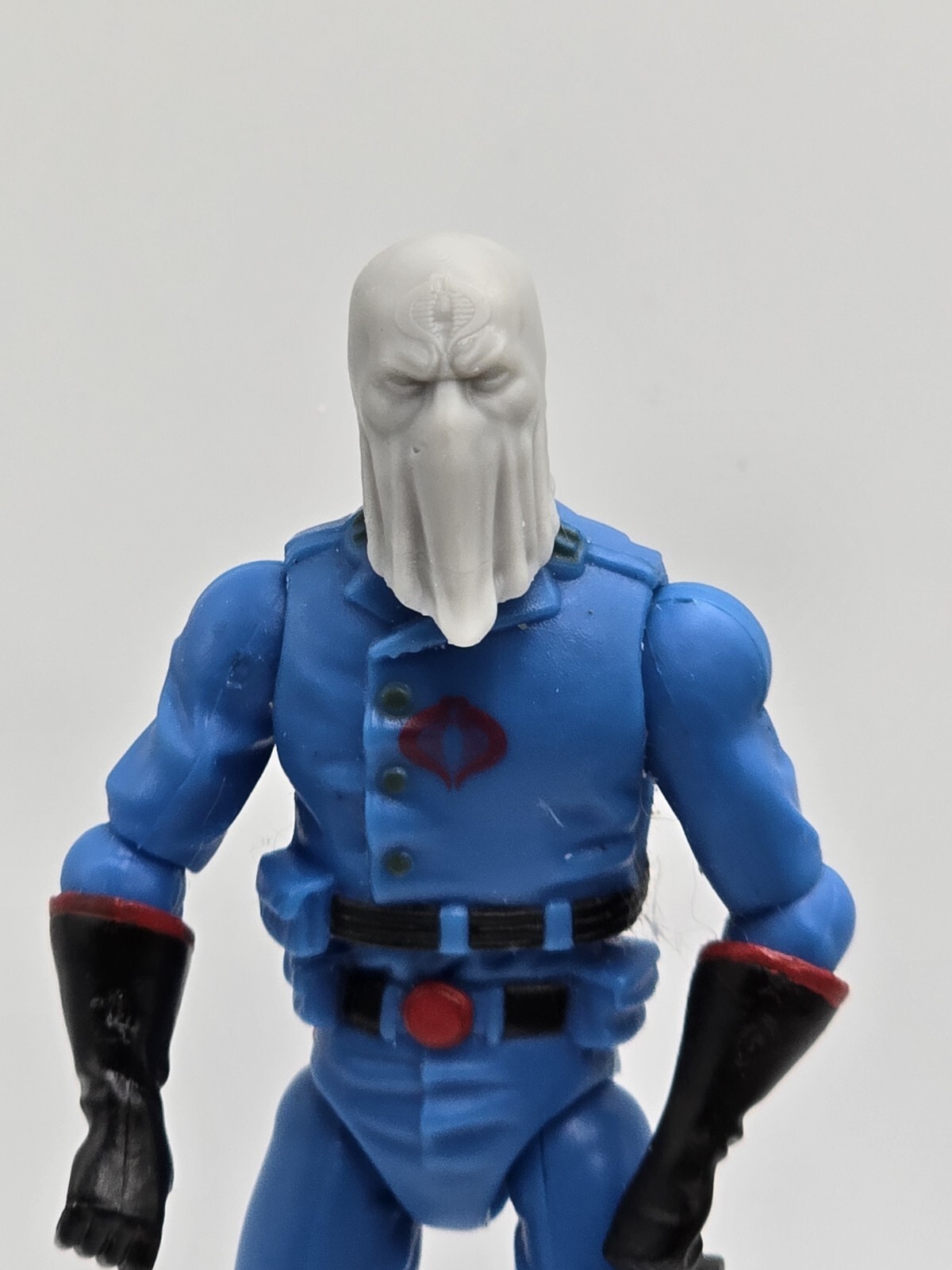 3d Printed HOODED COBRA COMMANDER Head 1:18 3 3/4" GI Joe 25th ...