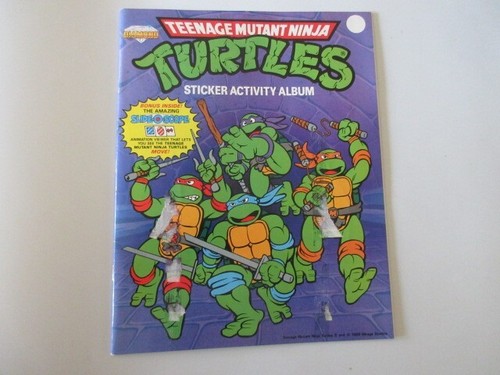 1989 TMNT sticker activity album | eBay