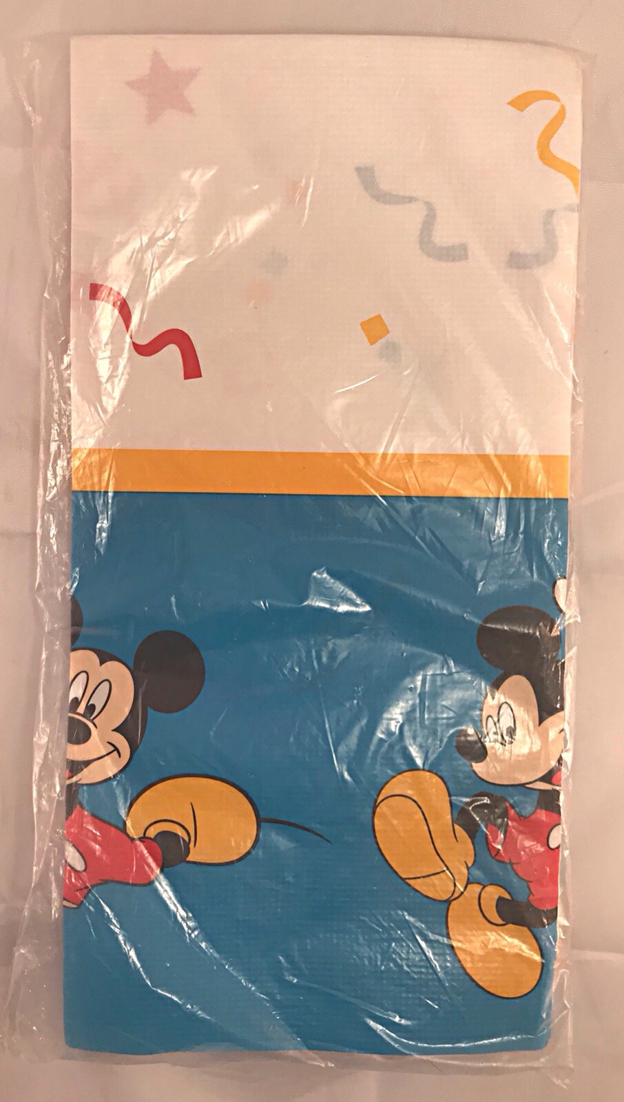 Vintage Disney Mickey Mouse Party Paper Nape Table Cover Birthday 54” X ...