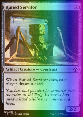 Magic the Gathering MTG Runed Servitor (226) Iconic Masters LP FOIL | eBay