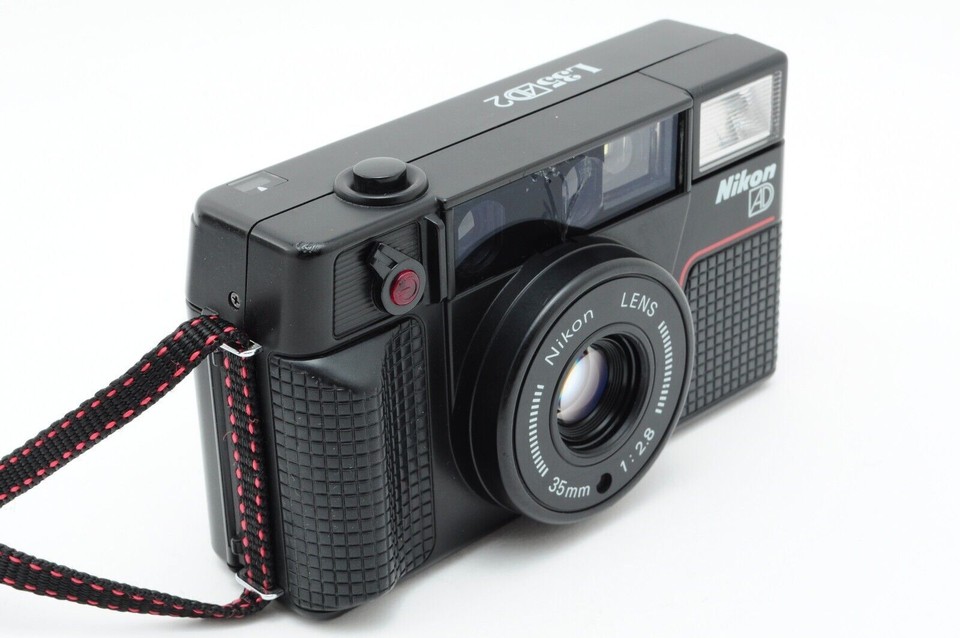 READ[NEAR MINT] Nikon L35 AD2 Black 35mm F2.8 Film Camera New Pikaichi ...