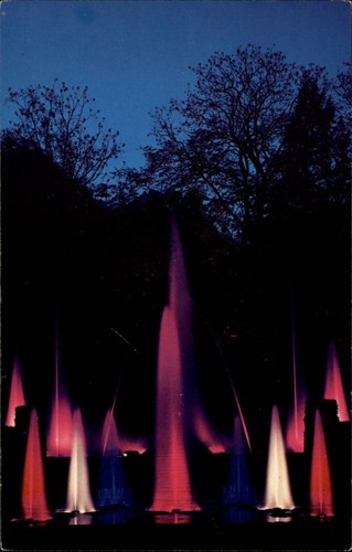 Longwood Gardens Kennett Square Pennsylvania night fountain display ...