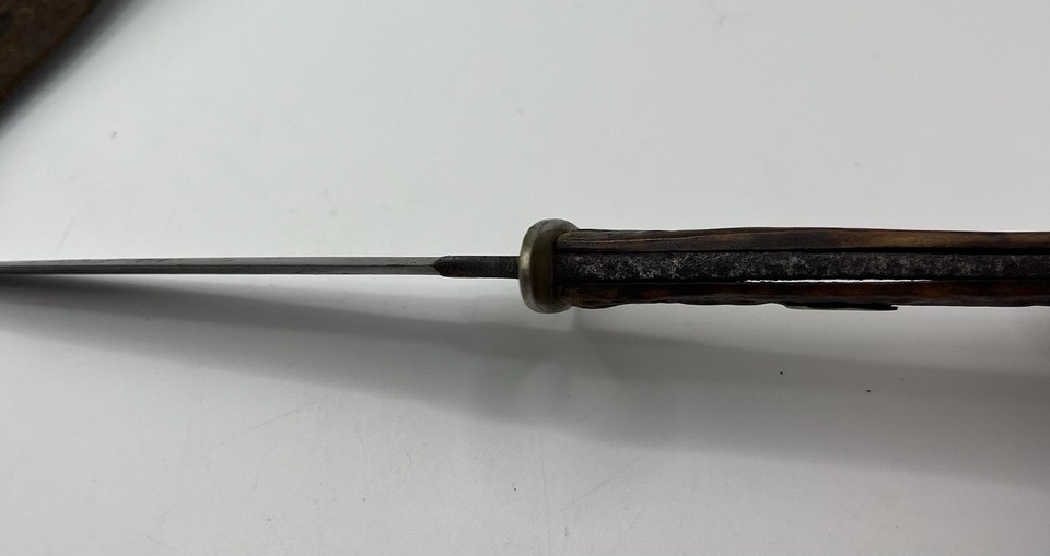 E. M. Dickinson Stag Handle Dagger Knife Sheffield With Sheath, Loose ...