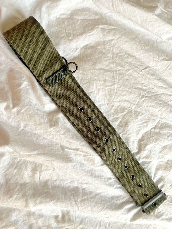 Genuine issue British arm 1958 pattern green webbing utility belt ...