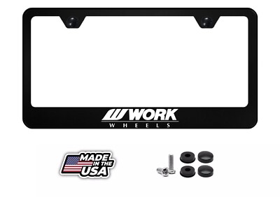 W Work Wheels License Plate Frame | Reflective White | Street Racing ...
