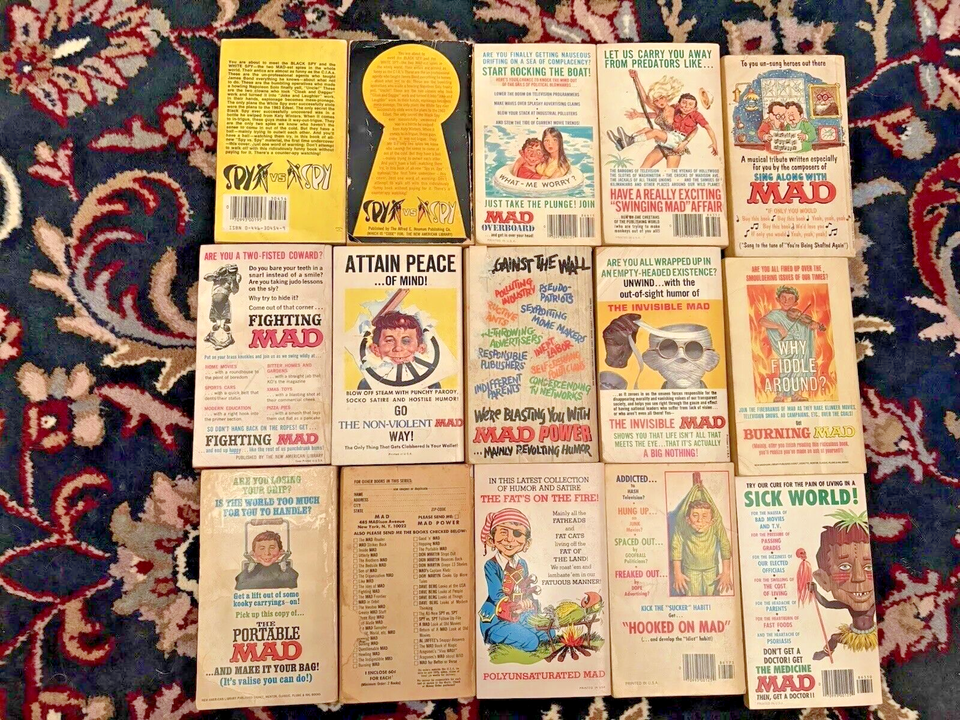 Lot 15 Mad Magazine Paperback Books Vintage ‘60’s and ‘70’s #4 | eBay