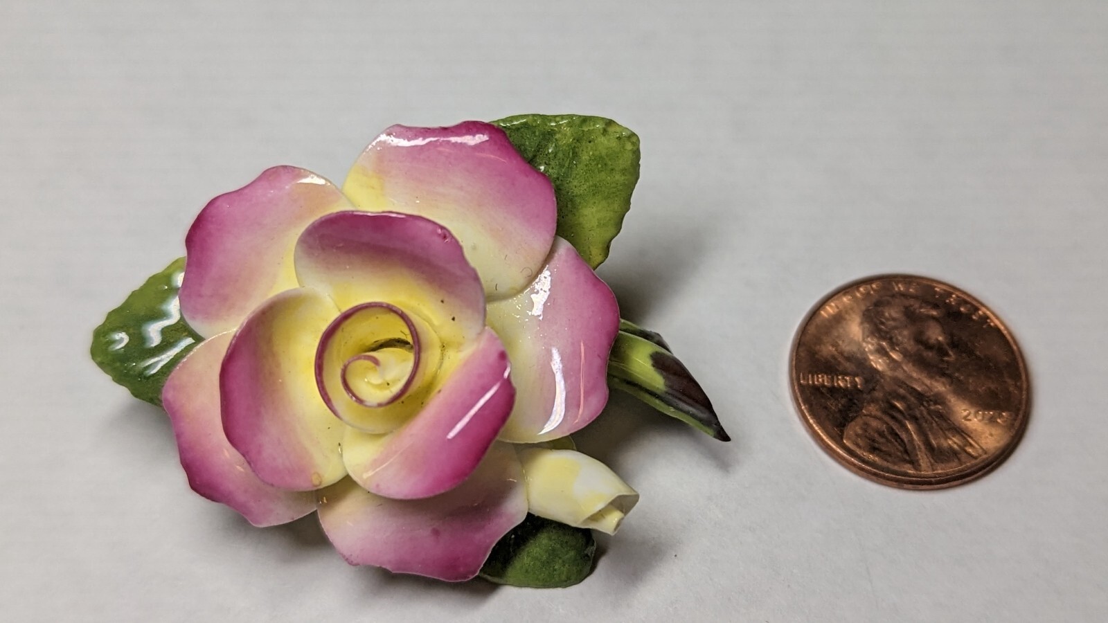 VINTAGE CARA CHINA STAFFORDSHIRE BROOCH PIN MADE IN ENGLAND | eBay