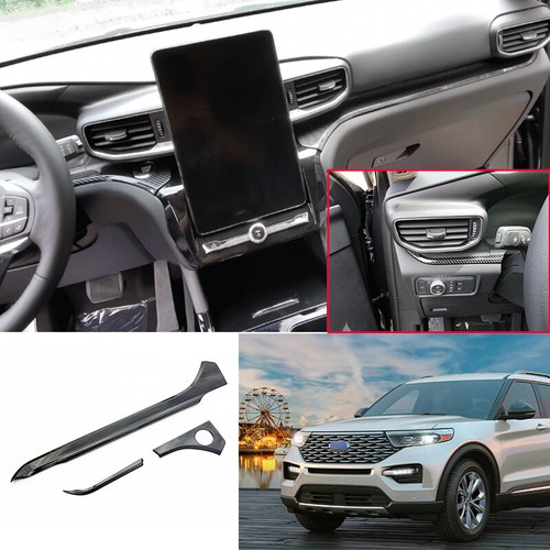 2020-2023 ABS Carbon Center Console Dash Co-Pilot Strip For Ford ...