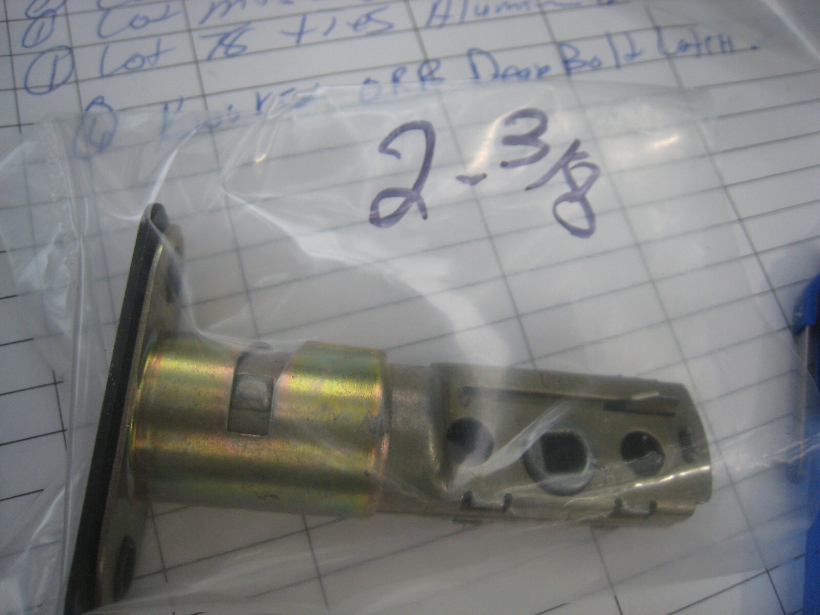 Kwikset Dark Rubbed Bronze Dead Bolt Door Latch Dual Setback 2-3/8" 2-3 ...