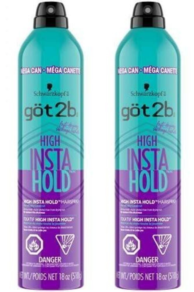 2 PK Schwarzkopf Got 2b High Insta Hold Hairspray Jumbo 18 ounce | eBay