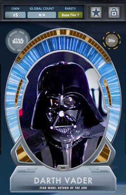 Star Wars Card Trader DIGITAL Hyperspace 2022 Variant Tier 7 DARTH VADER | eBay