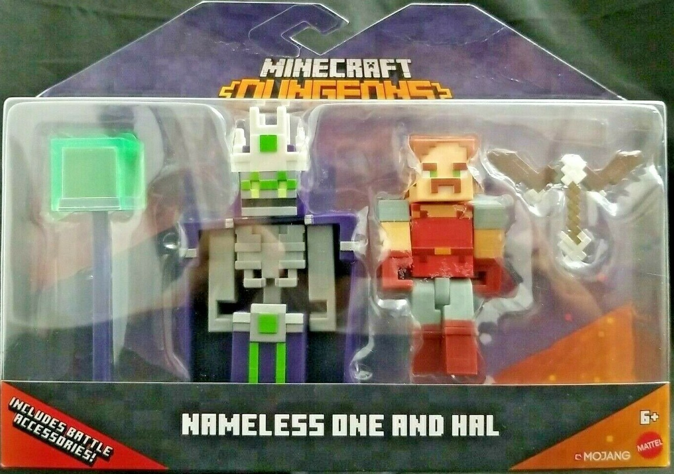 Minecraft Dungeons Nameless One and Hal Figures Battle Accessories ...