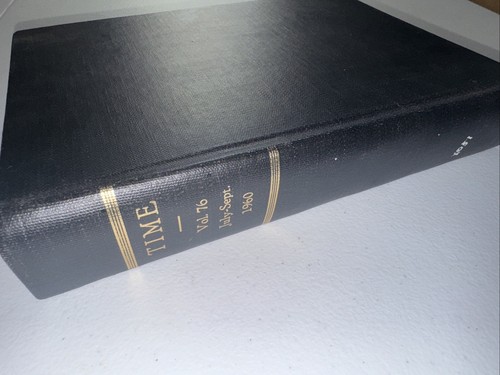 Time Bound Magazine July - September 1960 Black Cover Capital City Book ...