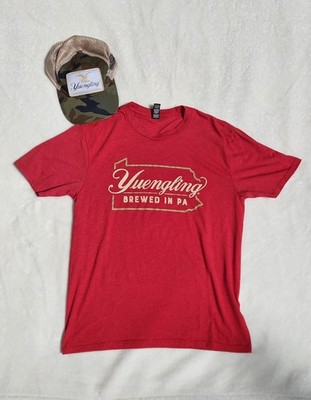 Yuengling Camo Trucker Snapback Hat And Yuengling Red Tshirt Brewed In ...