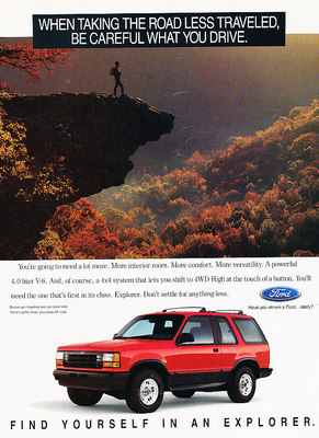 1992 Ford Explorer - Cliff - Classic Vintage Advertisement Ad D72 | eBay