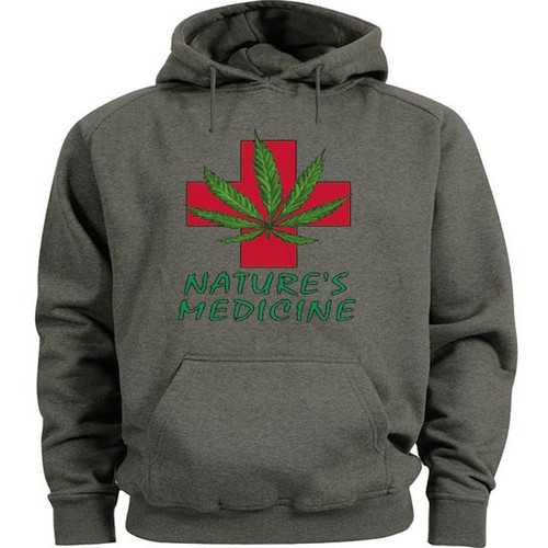 Medical marijuana sweatshirt 420 cannabis weed pot hoodie Mens size ...