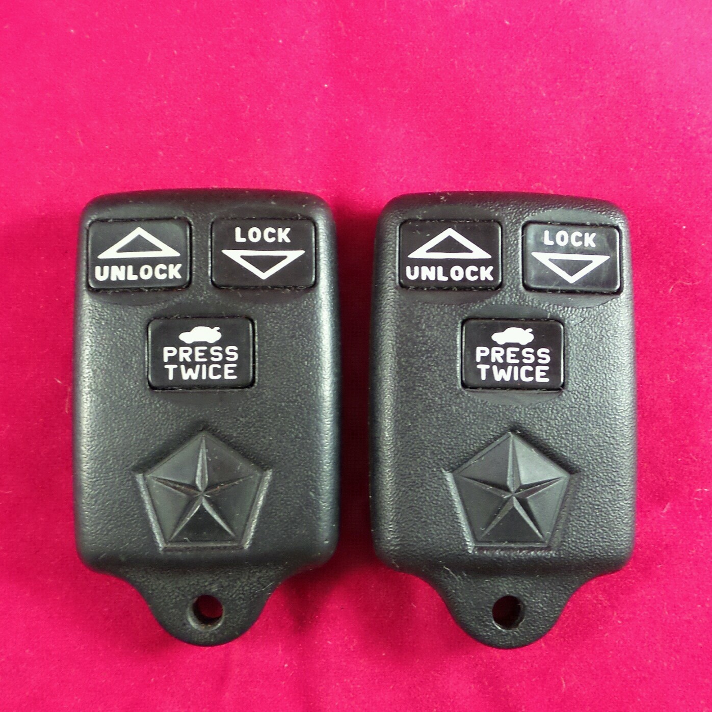 Lot of 2 Chrysler Dodge OEM key fob Keyless entry remote 3b - GQ43VT5T ...