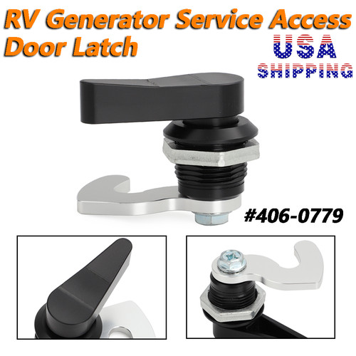 RV Generator Service Access Door Latch Rebuild Kit Black Replace For ...