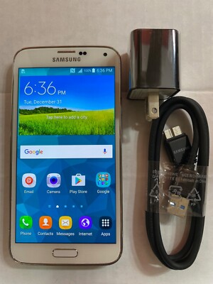 Samsung Galaxy S5 SM-G900A 16GB AT&T Factory GSM Unlocked -White Fair ...