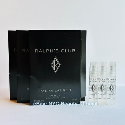 3 x Ralph Lauren Ralph's Club Parfum Spray Sample 1.2 ml each | eBay