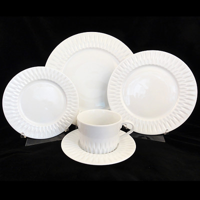 AZORES Block Spal 45 Piece dinnerware Set NEW NEVER USED Porcelain made ...