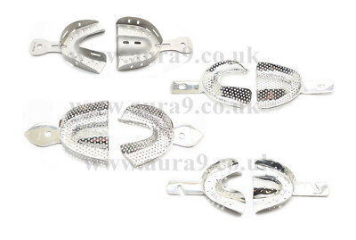 Impression Trays, Partial & Full Denture Set Of 6 & 8 S-M-L-XL Upper ...