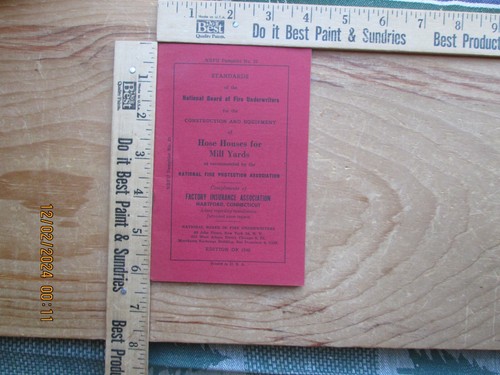 hose houses for mill yards fire standards National Fire Protection Ass ...