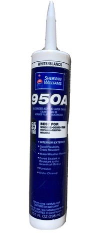 Sherwin Williams Single 950A Silicon Acrylic Latex Caulk 10.1oz White ...
