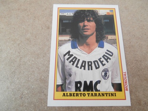 ALBERTO TARANTINI (TOULOUSE FC), RARE 1986 FOOTBALL ROOKIE CARD MONDIAL ...