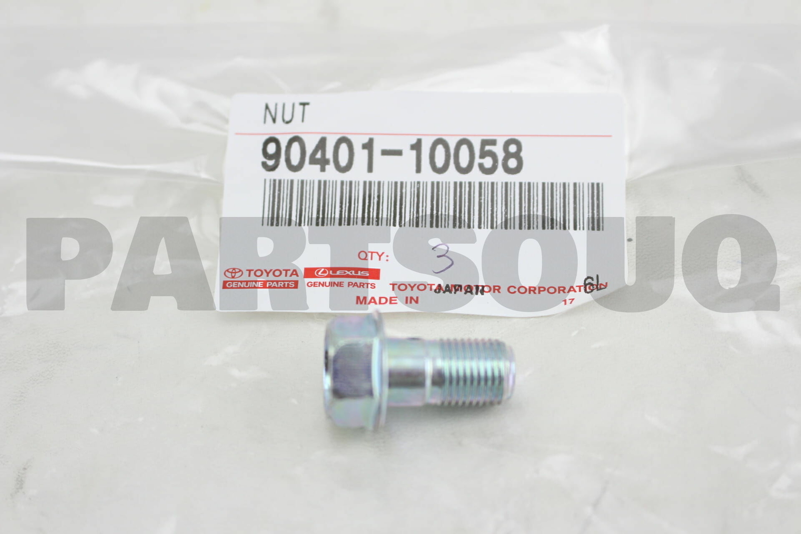 9040110058 Genuine Toyota BOLT, UNION(FOR FRONT DISC BRAKE CALIPER ...