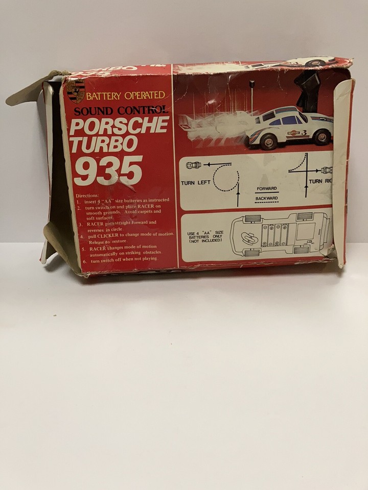 Vintage Porsche Turbo 935 Remote Control Car Radio Shack RC New W ...