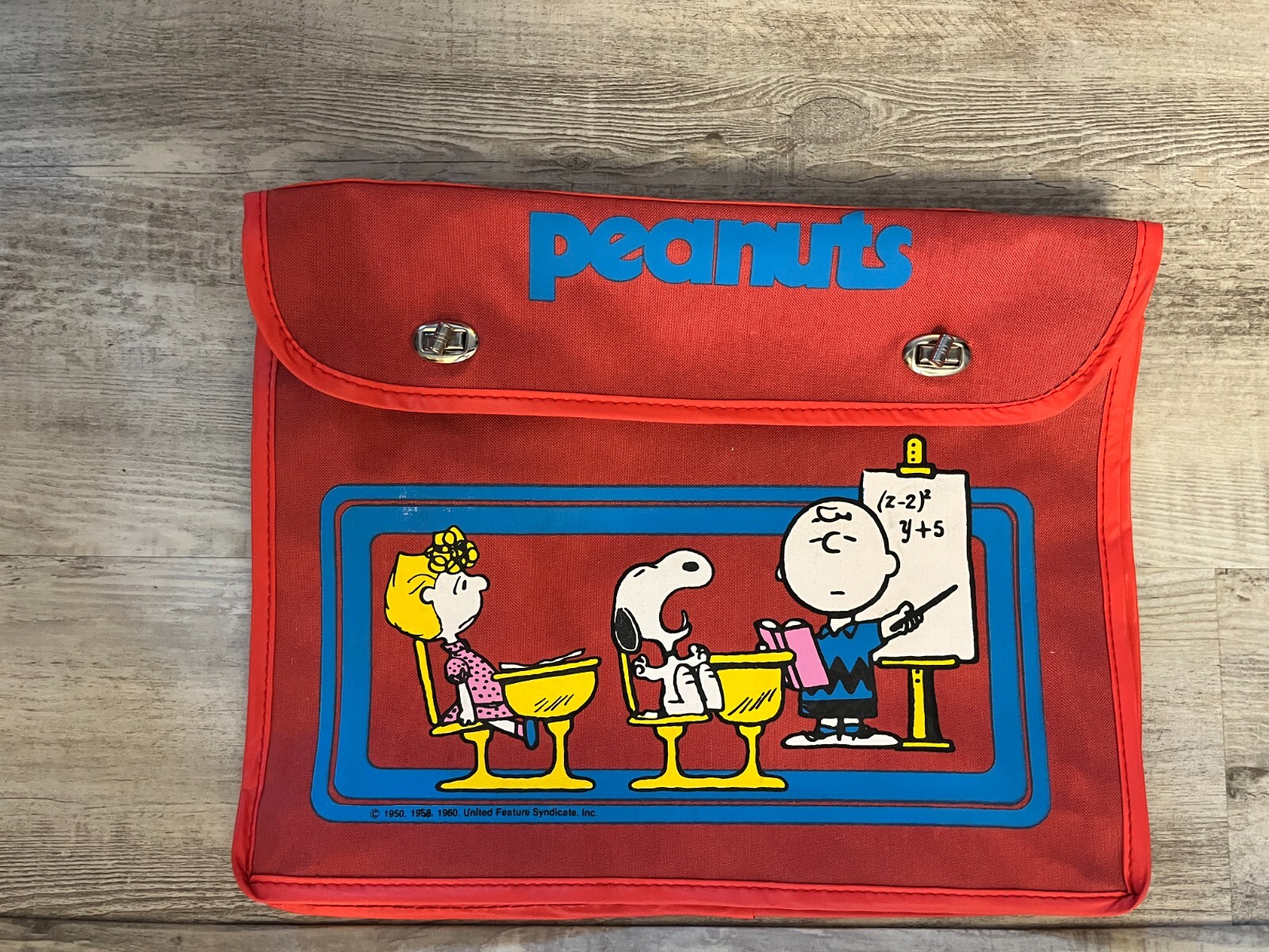 VINTAGE SNOOPY-PEANUTS SCHOOL BOOKBAG | eBay