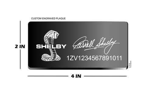 Black Custom GT500 Mustang / Truck Interior Engine Engraved Badge Dash ...