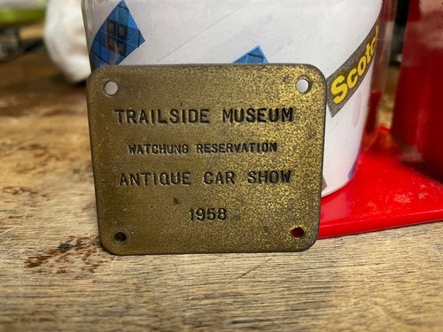 Car Show Dash Plaque - Watchung Reservation NJ Badge 1958 Trailside ...