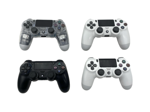 Lot of 4 OEM Sony PS4 DS4 Controllers: Jet Black (Gen 1), Crystal ...
