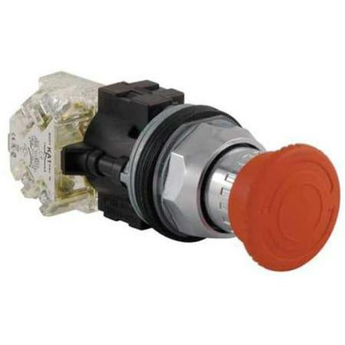 Emergency Stop Push Button 30mm SPDT Red 40mm Mushroom Head IP66 NEMA ...