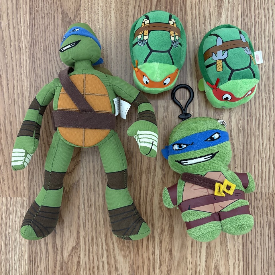 Lot Of 4 Teenage Mutant Ninja Turtles TMNT Plush Keychain | eBay