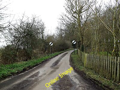 Photo 6x4 Church Lane, Broome Street Broome/TM3491 At the junction with ...