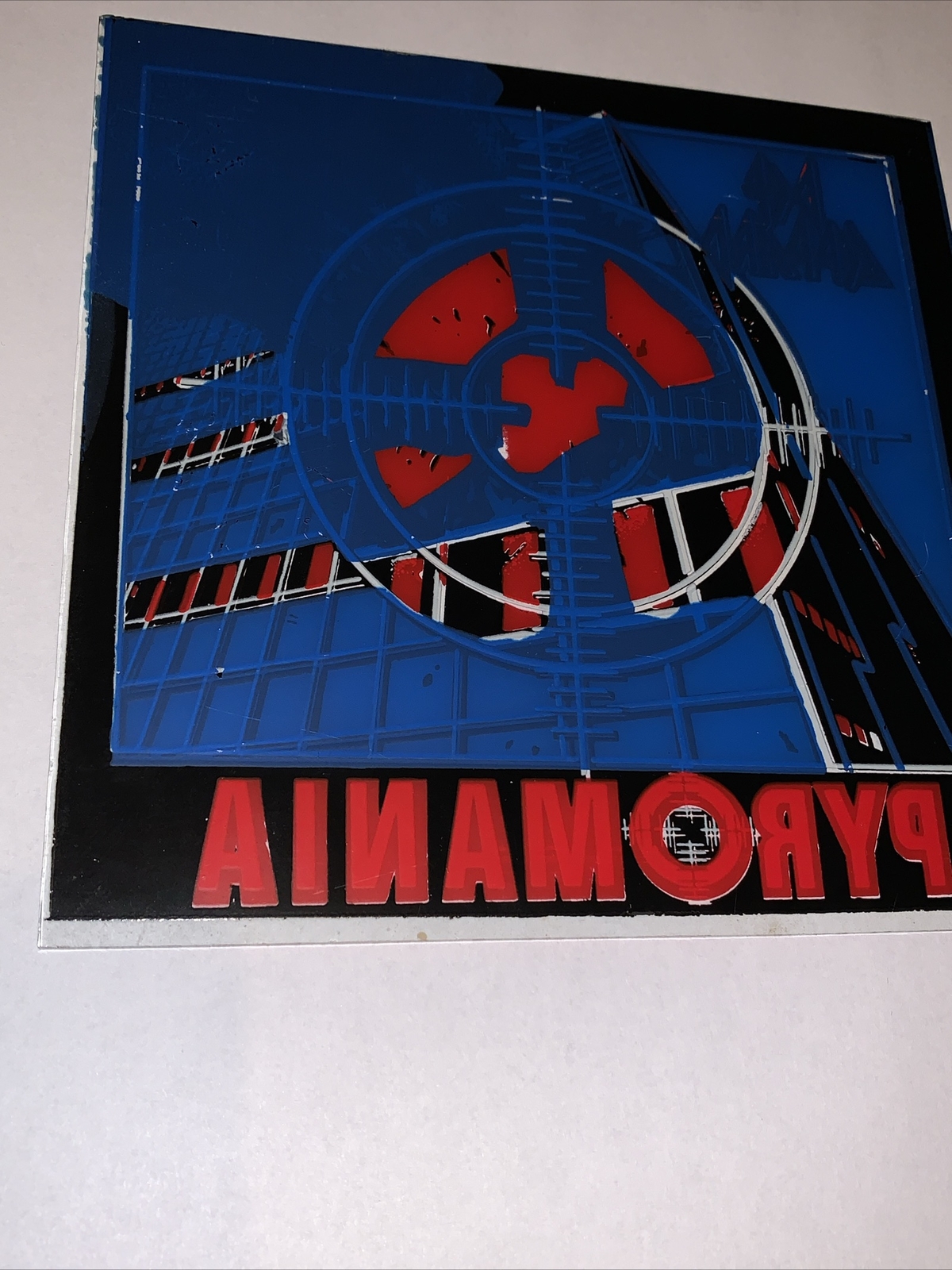 Rare 1980s DEF LEPPARD PYROMANIA Carnival Mirror. | eBay
