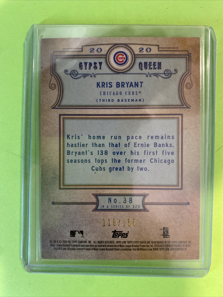 2020 Gypsy Queen Blue Refractor Kris Bryant 118/150 | eBay
